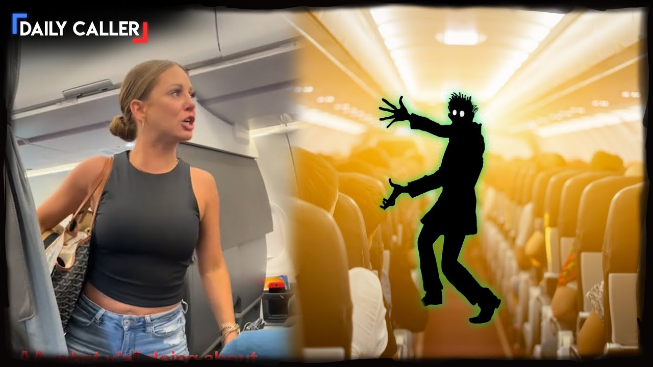 Woman Deplanes After Seeing Passenger Who Is 'Not Real’ - YouTube