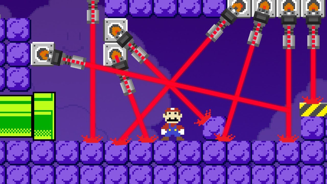 Level UP: Mario vs the Laser Beams Maze - YouTube