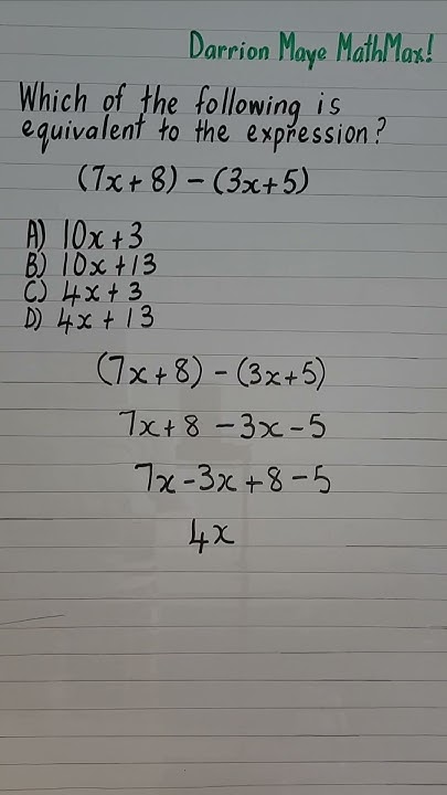 How to Simplify and Identify Equivalent Expressions | Combine Like ...