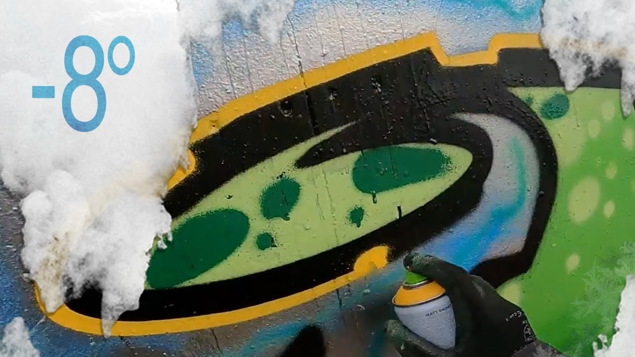 The Graff Guy | ICE COLD | Painting at -8° Celsius - YouTube