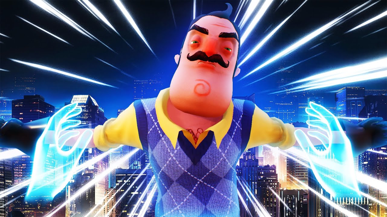 Hello Neighbor Became GIANT in VR... - YouTube