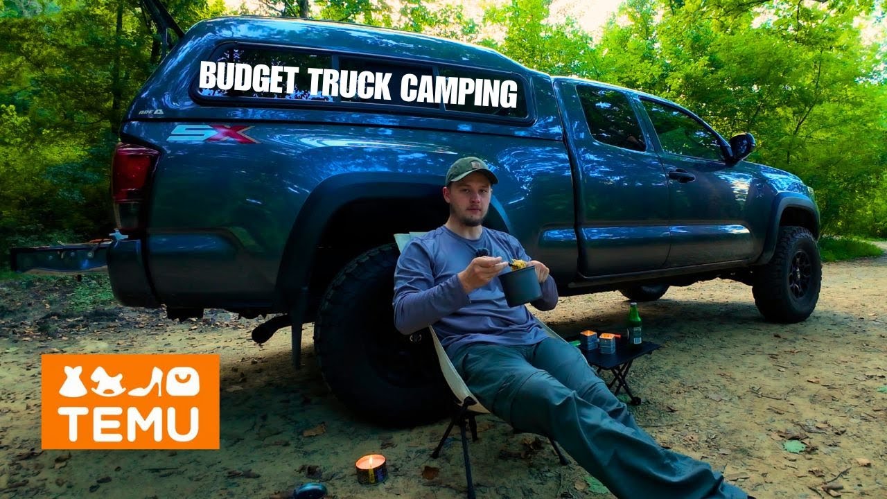 Budget Truck Camping with Temu Gear - YouTube