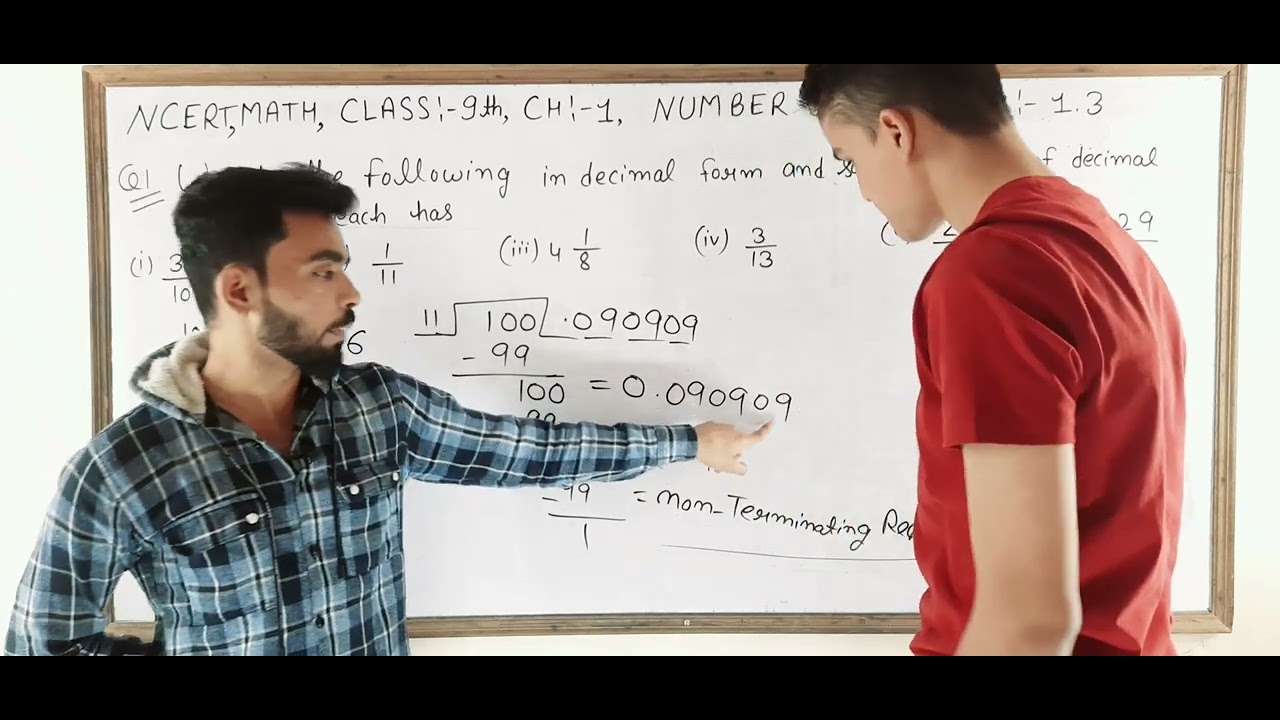 NCERT/MATH/CLASS-9TH/CHAPTER-1 NUMBER/SYSTEMS/EX-1.3...Q1 PART i, ii ...