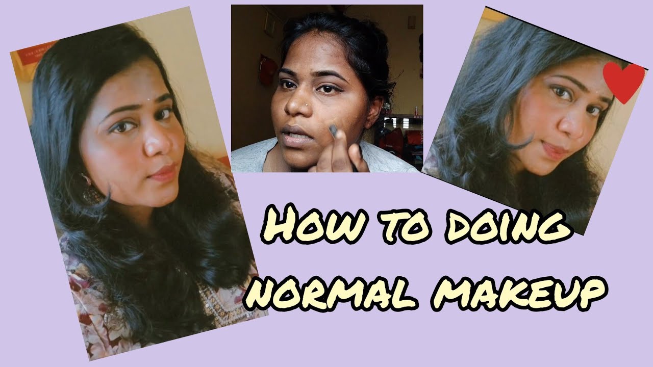 haw to doing normal makeup #self makeup #makeup tutorial - YouTube