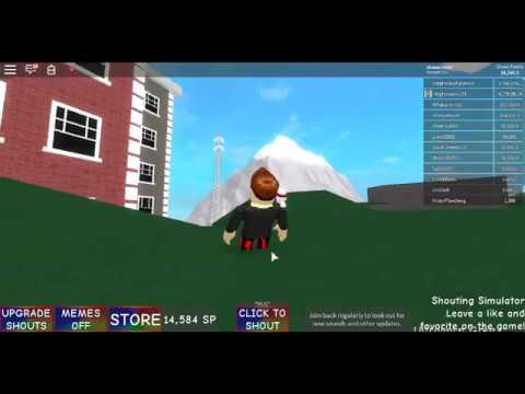 roblox shouting simulator how to fly - YouTube