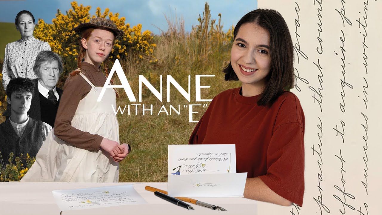 CALIGRAFIA din Anne With an E la control + scriem o scrisoare - YouTube