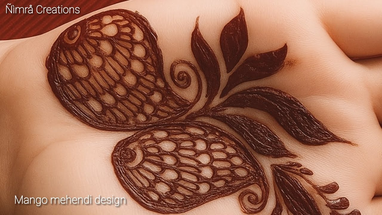 Beautiful Mango Mehndi Design 2025 | Simple & Stylish Front Hand ...