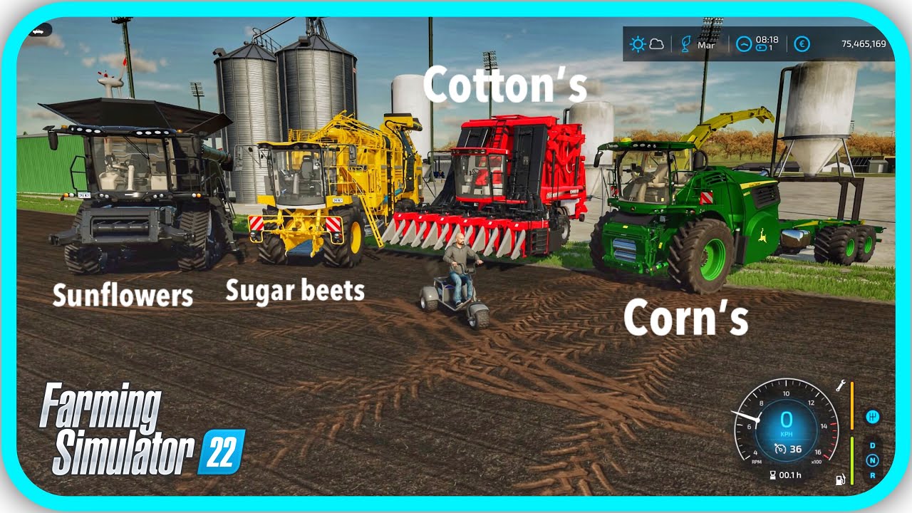 Harvesting corn. Sunflowers. Sugar beets. Cotton - BIG CHALLENGE ...