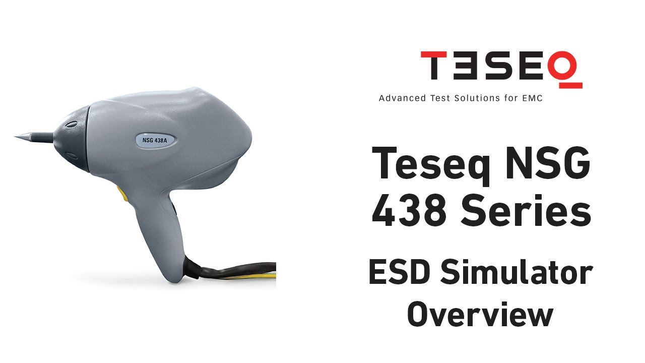 Teseq NSG 438 - 30 kV Battery Powered ESD Simulator Overview - YouTube