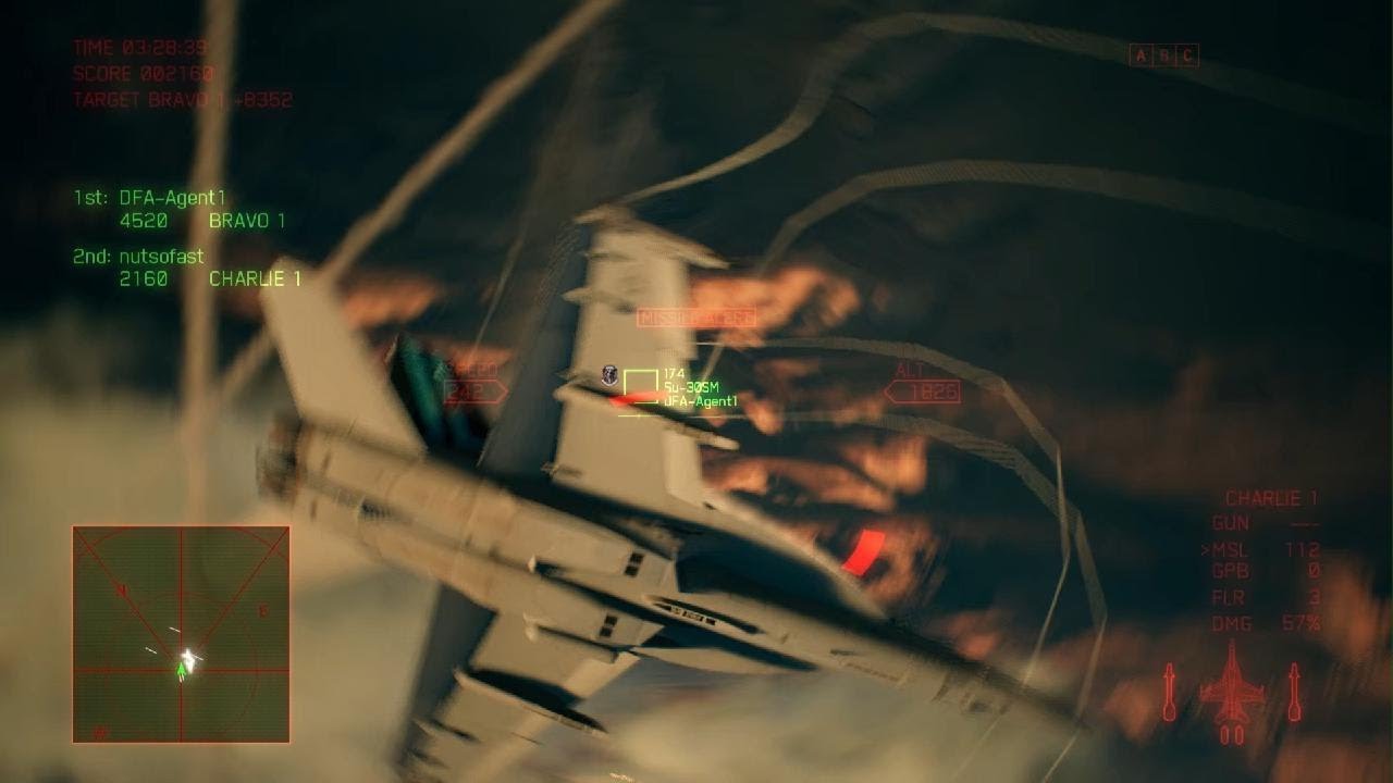 ACE COMBAT 7: Intense PSM with DFA Agent disabled F18 TGM - YouTube