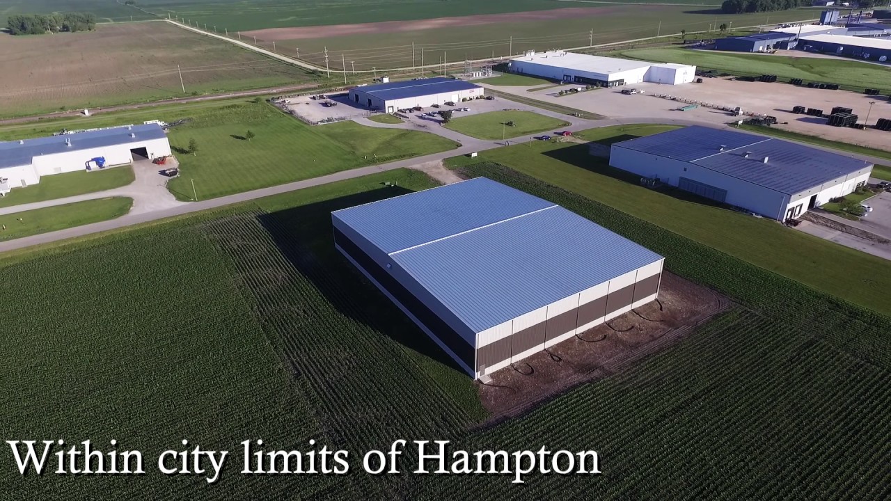 Excellent industrial shell building available Hampton, IA - YouTube