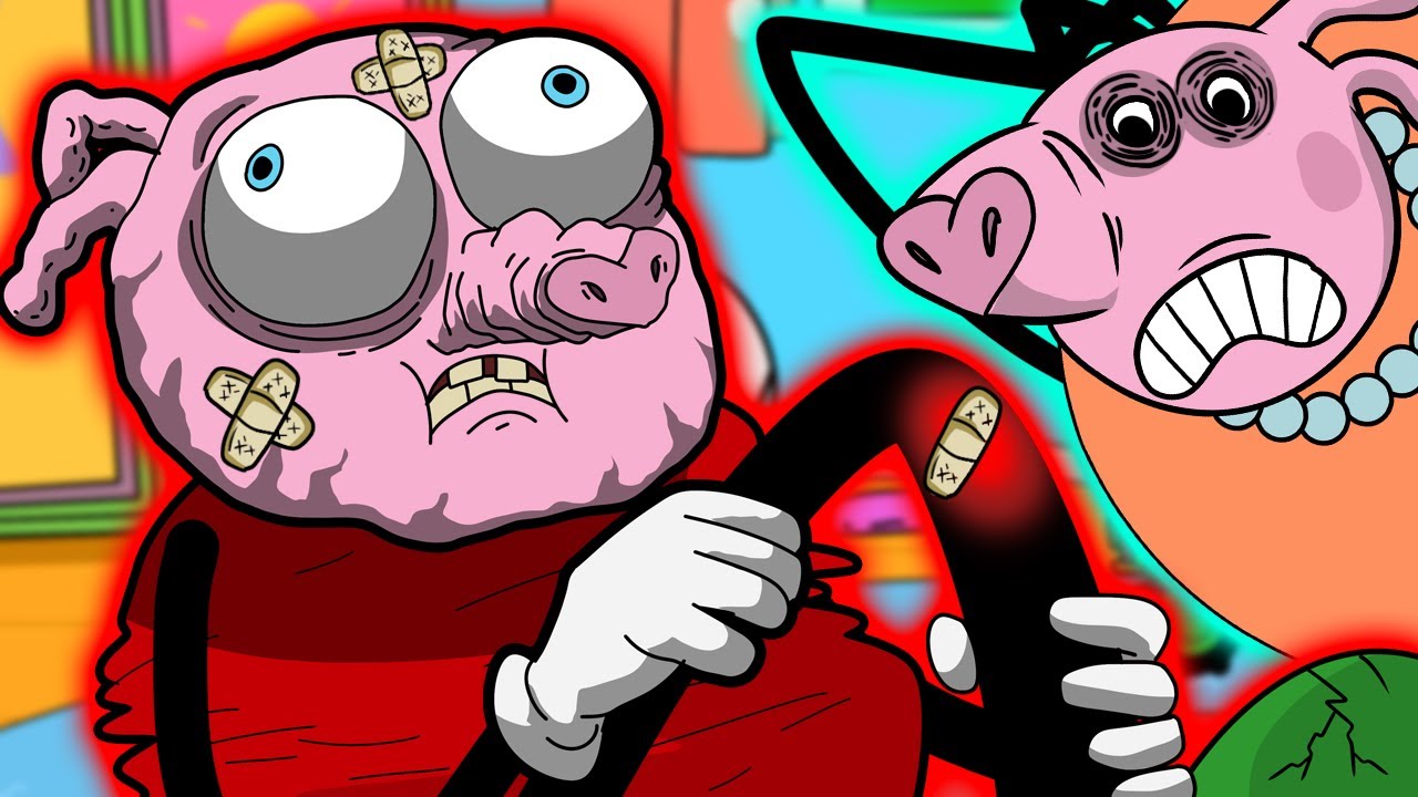 Peppa art and Leg pain 🐷 🧪 Adventures With Peppa Pig - YouTube