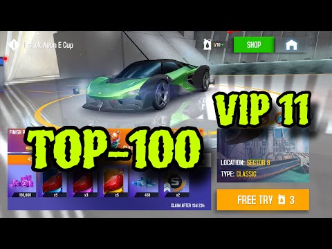 Asphalt 8 Tushek Aeon E Cup Sector 8 Top-100 VIP 11 