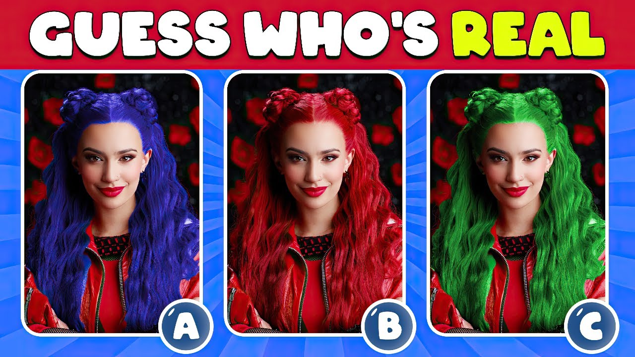Guess The Real Descendants 🎶 The Rise of Red ️ Red, Mal, Chloe, Uliana ...