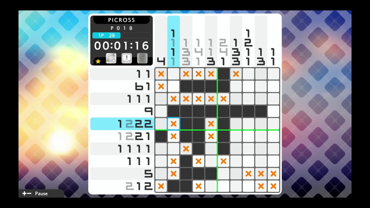 Picross S4 Switch P018 - YouTube