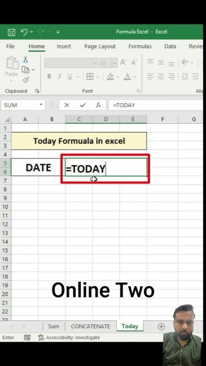 How to use today formula in excel || #shortsviral #shortvideo #shorts # ...