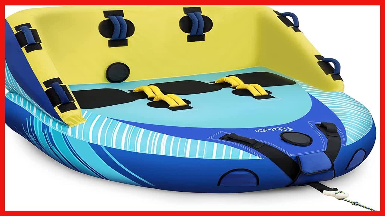 EVAJOY 3 Person Towable Tube for Boating, Inflatable Towable Tubes for ...