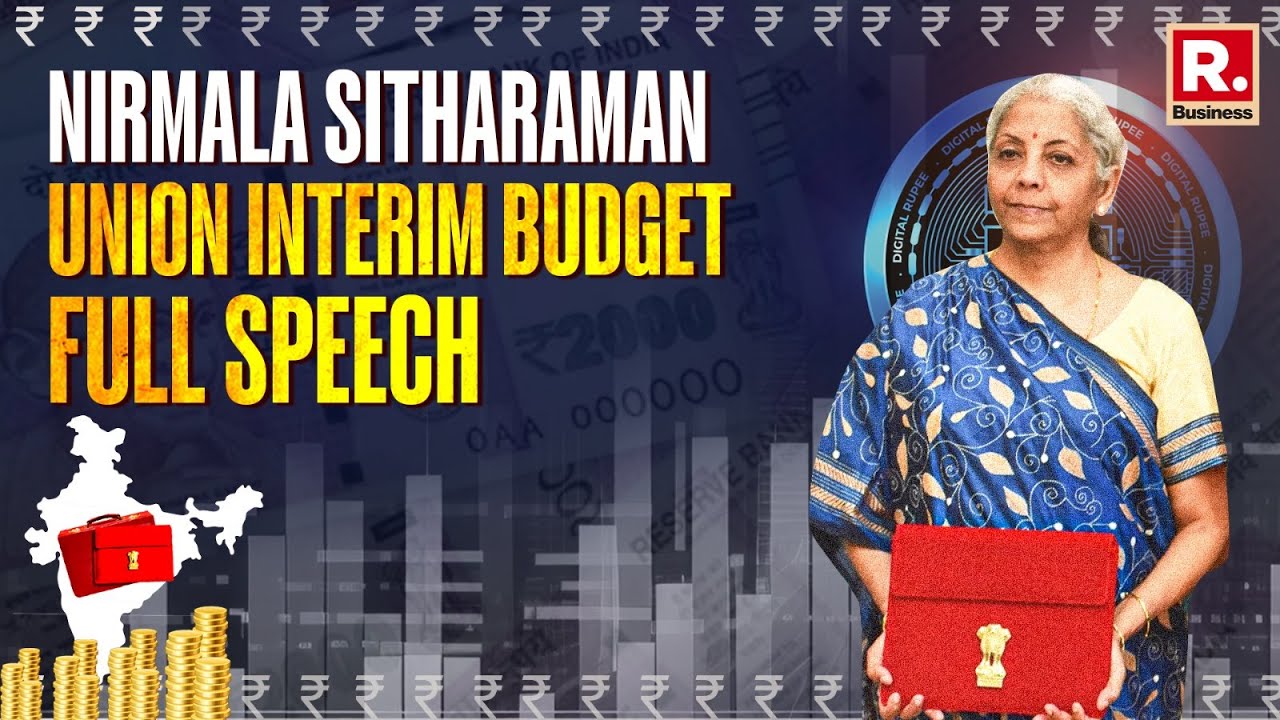 Budget 2024: Nirmala Sitharaman Union Interim Budget | FULL SPEECH LIVE ...