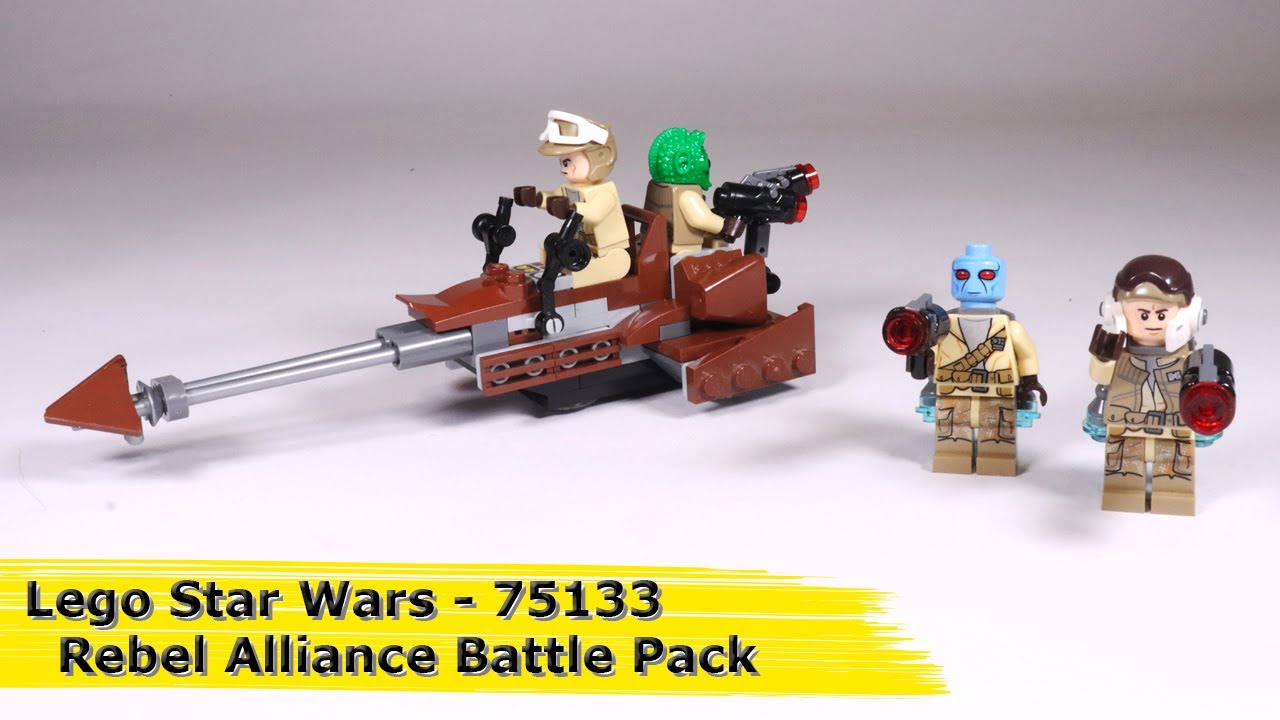 Lego set Star Wars 75133 #211 - Rebel Alliance Battle Pack - YouTube