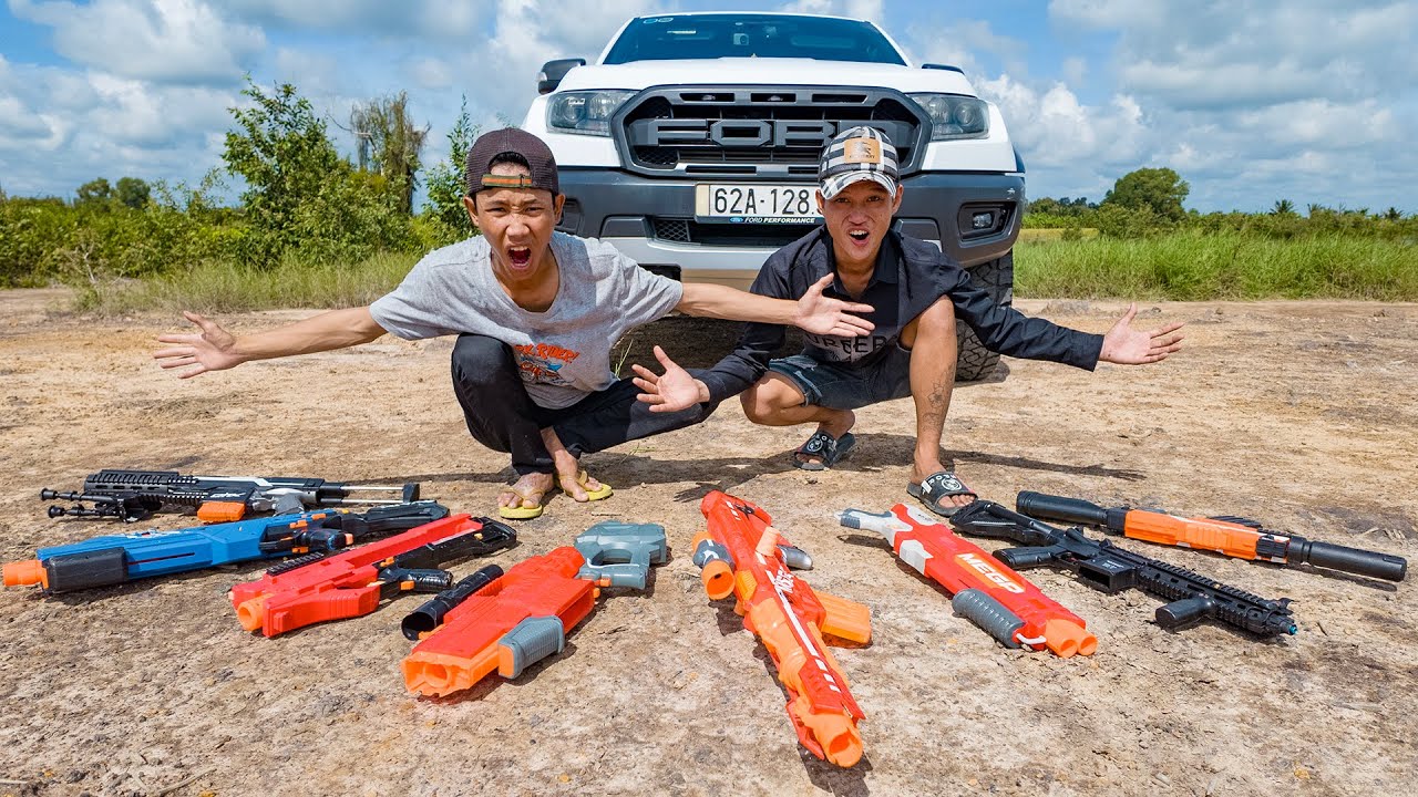 NERF WAR GUN COLLECTION BỘ SƯU TẬP SÚNG 7 - YouTube