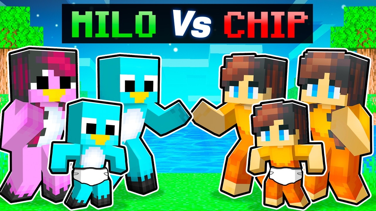 Milo’s Family vs Chips’s Family in Minecraft! - YouTube