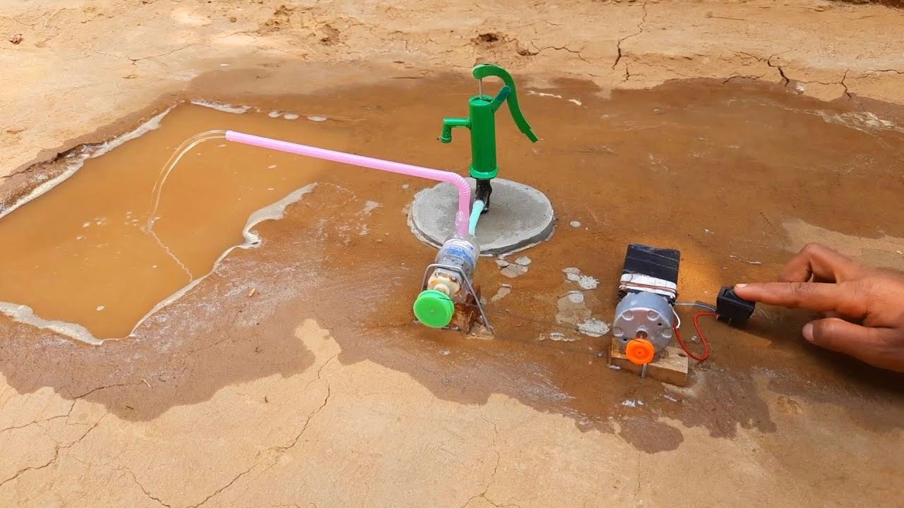 How to make mini water pump | Diy water pump | Science project @make ...