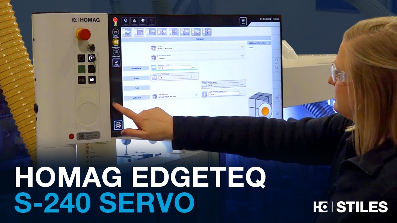 HOMAG EDGETEQ S-240 Servo | Quick Adjustments | Increased Automation for Edge Banding - YouTube