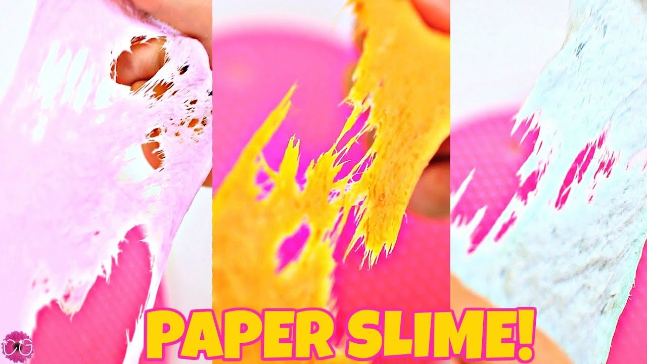Paper Slime - Butter Slime without Clay? - YouTube
