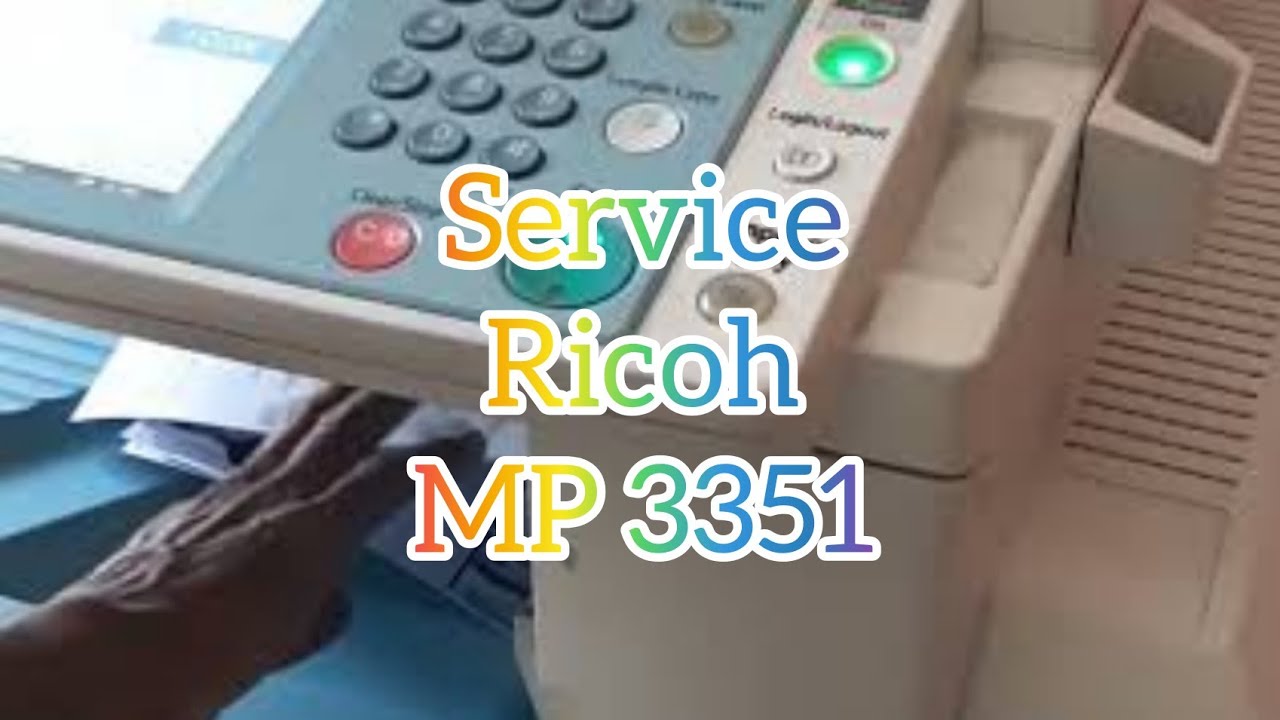 Perbaikan mesin fotocopy lawas Ricoh MP 3351 black white copier A3 ...