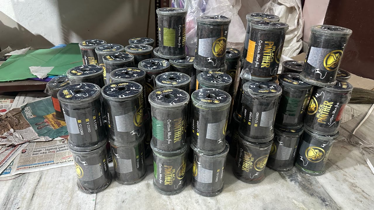 black panther cotton manjha Indian Gattu Unboxing Full Box 📦 wholesale ...