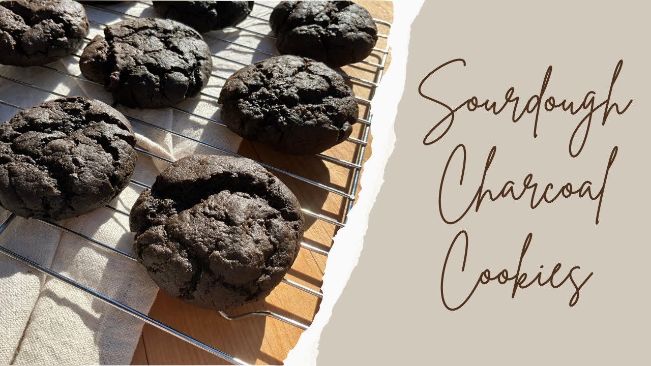 Sourdough Charcoal Chocolate Cookies: Sugar Free - YouTube