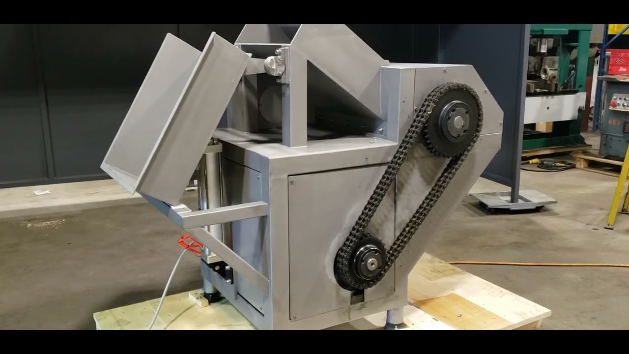 Frozen Block Meat Flaker - CM Machine Services - YouTube