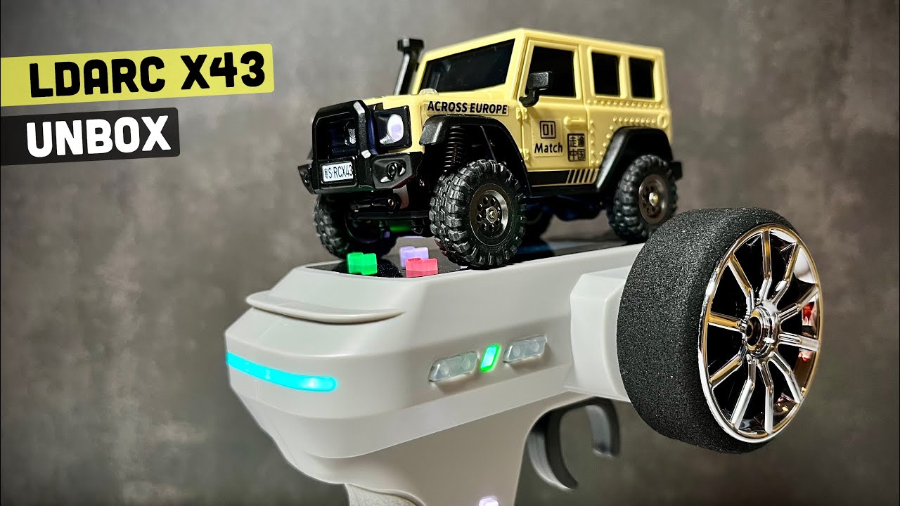 Unboxing !! รถบังคับจิ๋ว 1:43 LDARC X43 RTR Crawler Mini 4WD Full ...