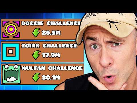 I beat the TOP 1 CHALLENGE from Geometry Dash YOUTUBERS