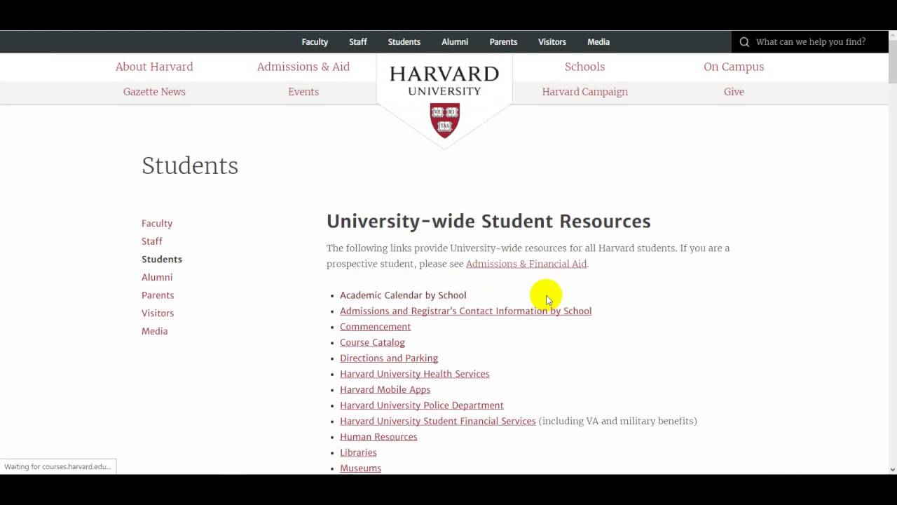 Education calendar of Harvard - YouTube