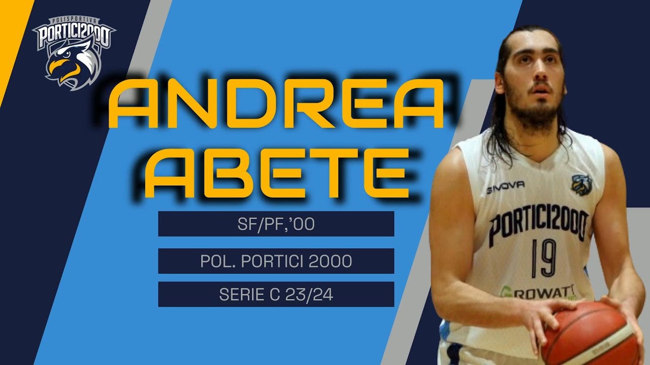 Andrea Abete (SF-PF, '00) Highlights 23-24 Serie C | Pol. Portici 2000 ...
