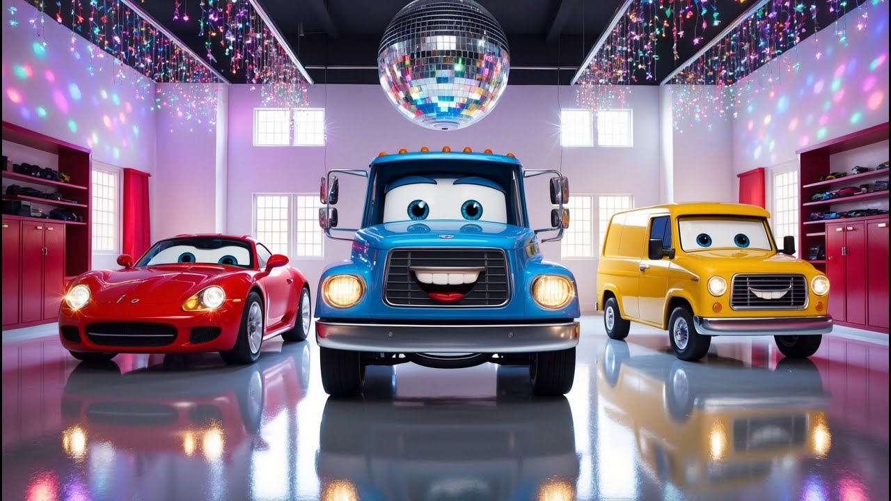 Garage Dance Party – Cars, Trucks, and Vans in Action! - YouTube