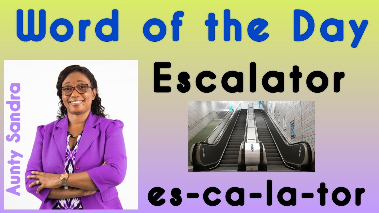 Word of the Day | Escalator | Words in Syllables | Blending Letter ...