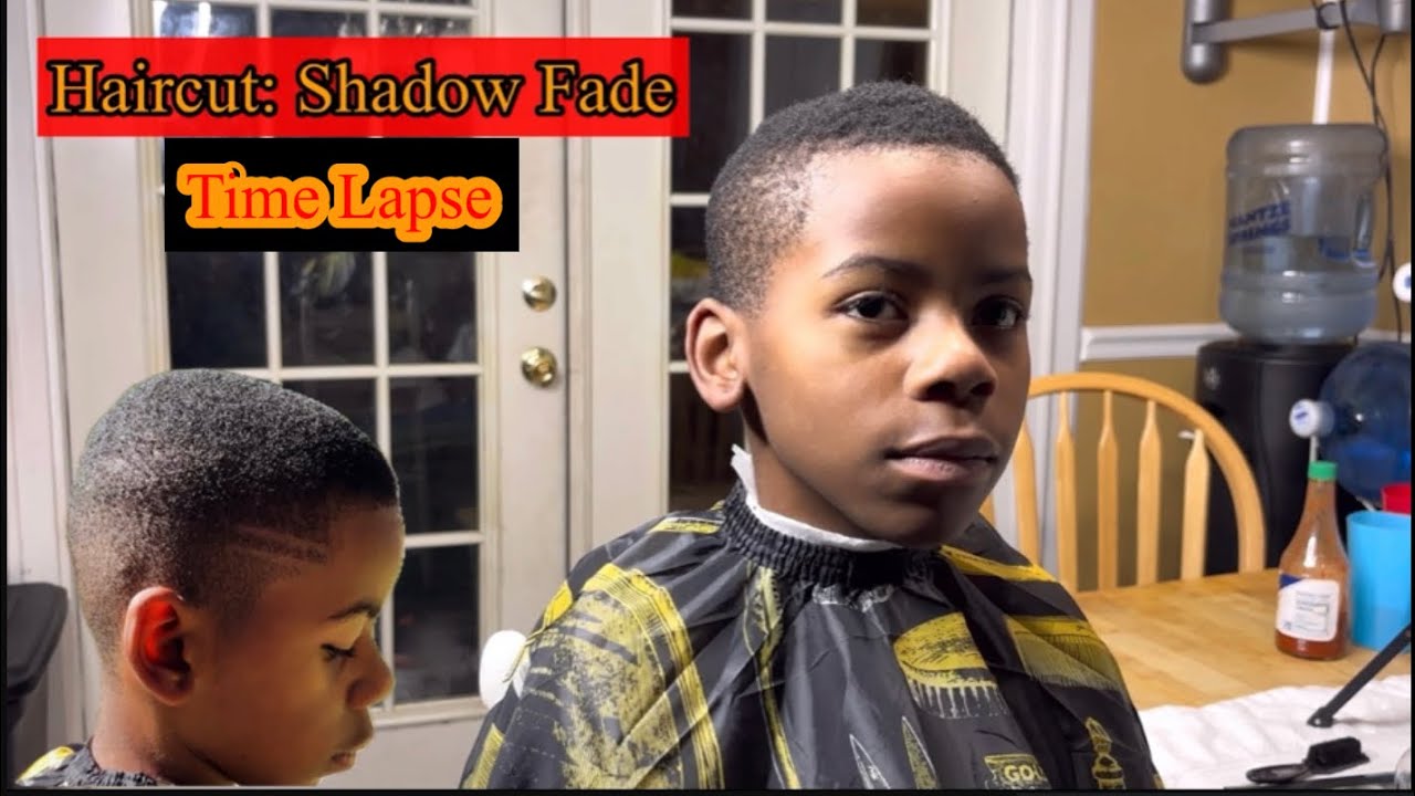 Shadow Fade Haircut W/ side part •Time Lapse • MUST SEE TRANSFORMATION ...