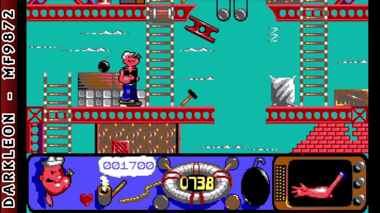 Popeye 2 © 1992 Alternative Software - PC DOS - Gameplay - YouTube