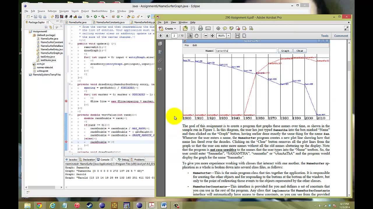 CS106A Assignment 6: Namesurfer: Milestone 5 - YouTube