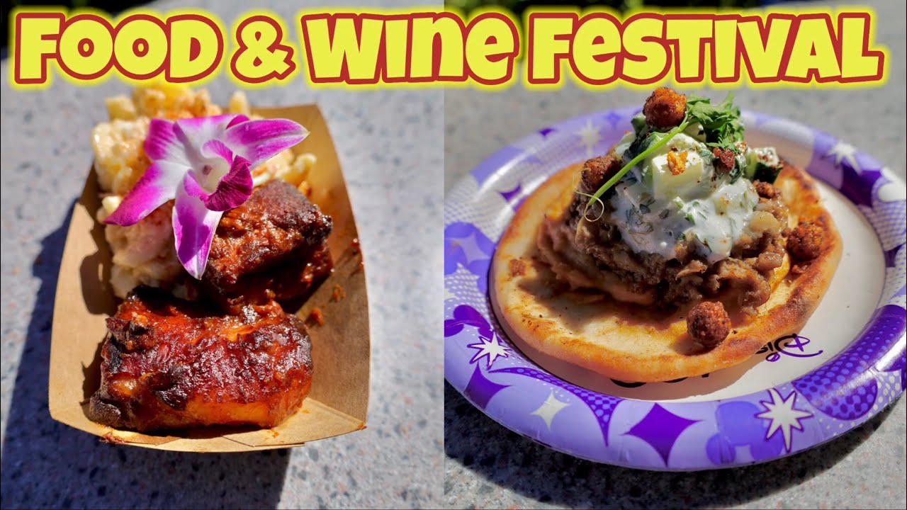 Showing you all the foods available at the booths|Food & Wine Soft ...