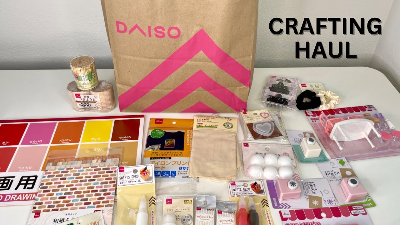 DAISO Crafting Supply Haul - For Miniatures and Dollhouses - YouTube