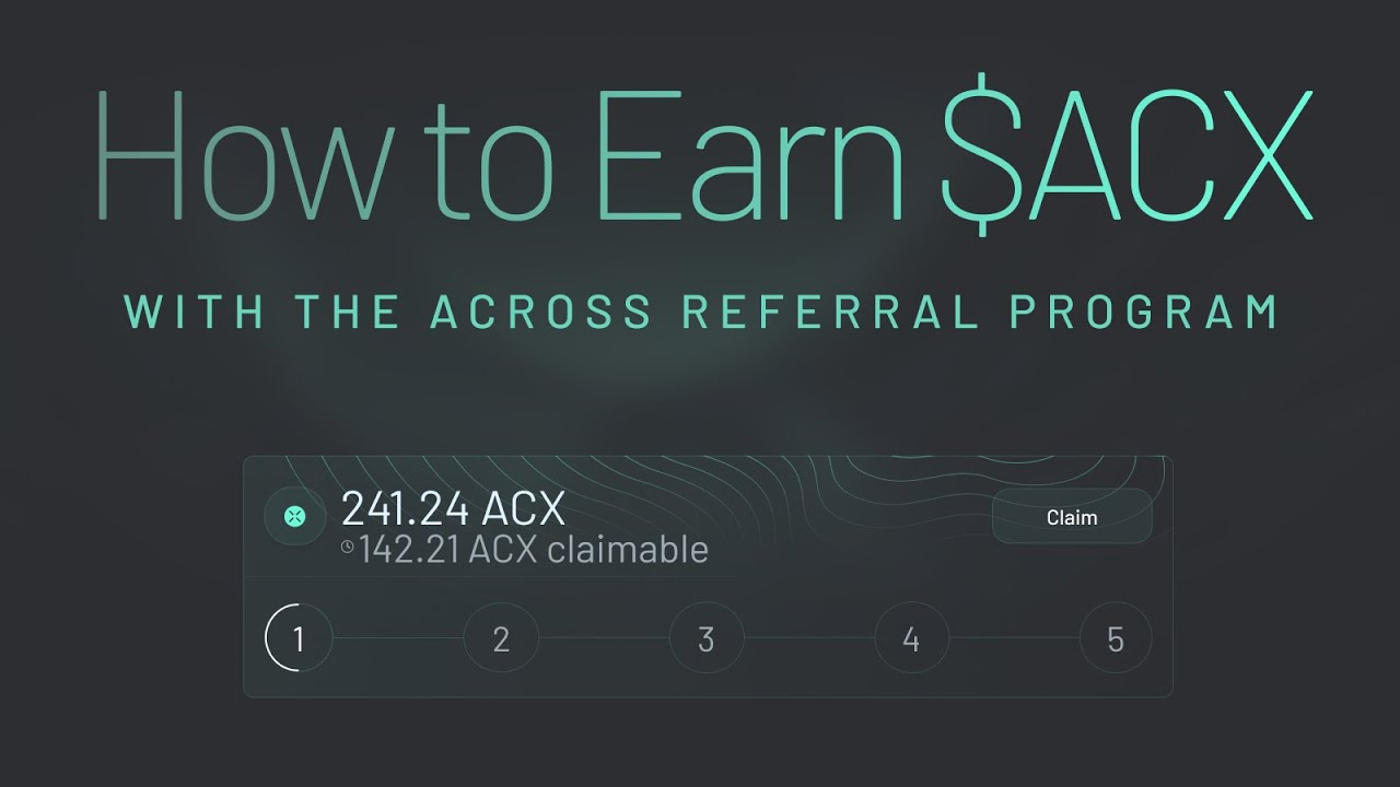 Official Across Protocol Tutorial 🌉 How to Earn $ACX + Save on Bridge ...