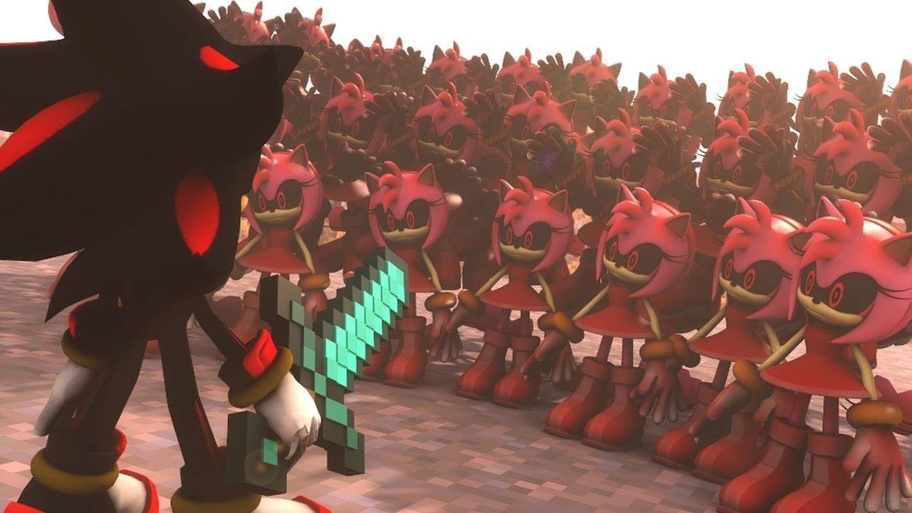 SHADOW VS 1.000.000 DE AMY.EXE EN MINECRTAFT | SHADOW EN MINECRAFT #02 ...