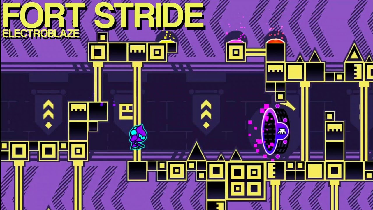 독특한 무브 Fort Stride (by ElectroBlaze / featured insane 8★) Geometry Dash ...