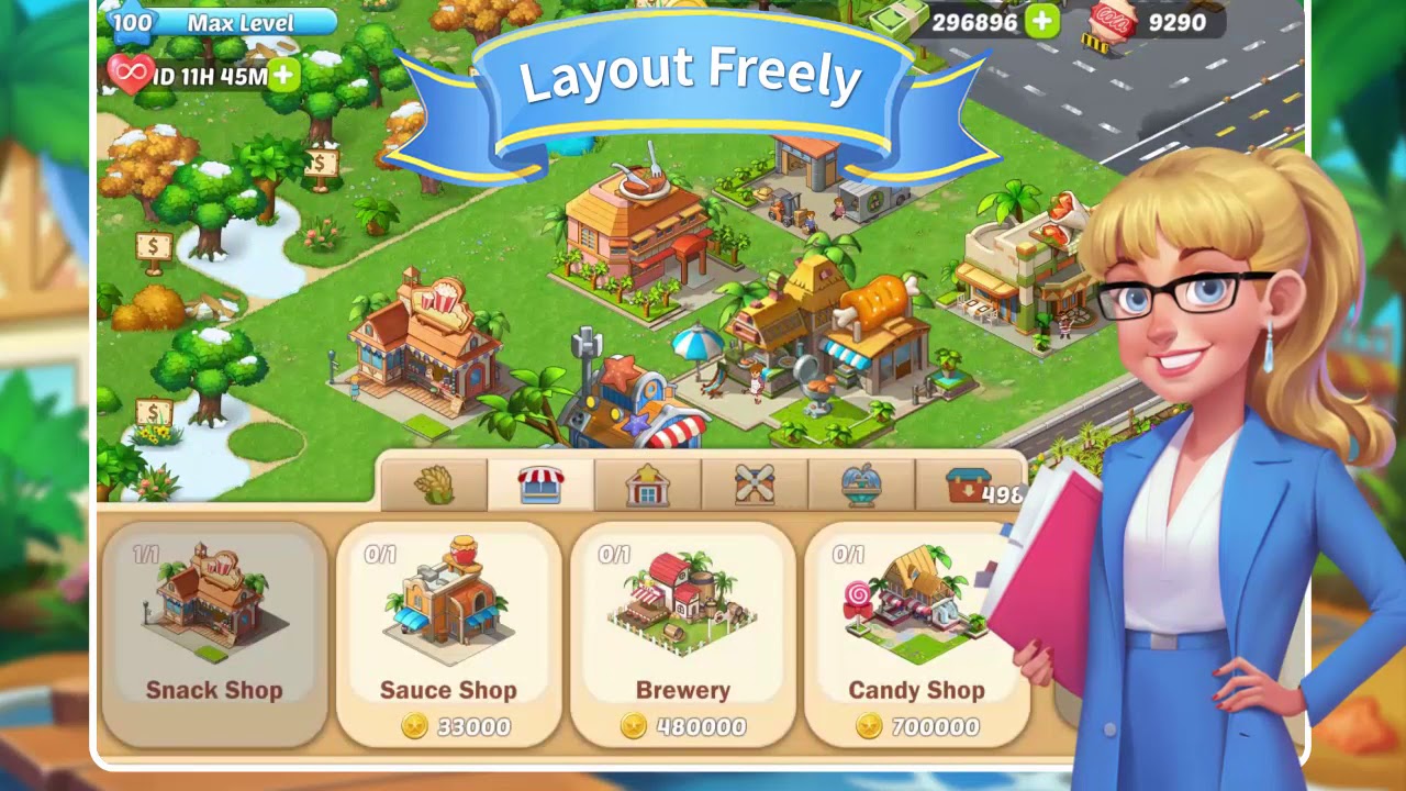 Build your own town and expand your lands. - YouTube