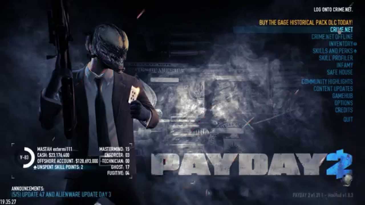 Encyklopedia PayDay 2 #1 - Menu i podstawowe informacje - YouTube