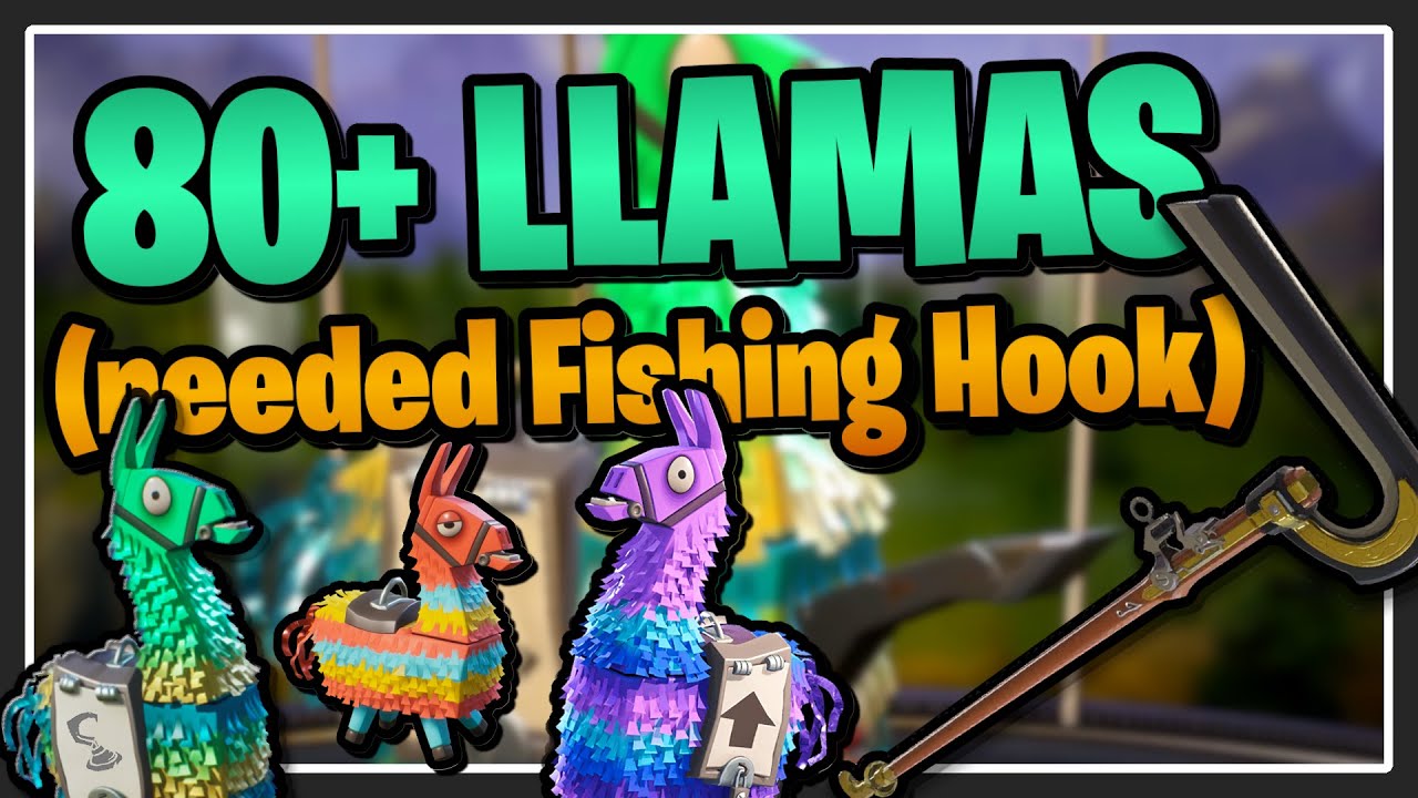 Fishing For a Fishing Hook! OPENING 80+ LLAMAS in Fortnite Save the ...