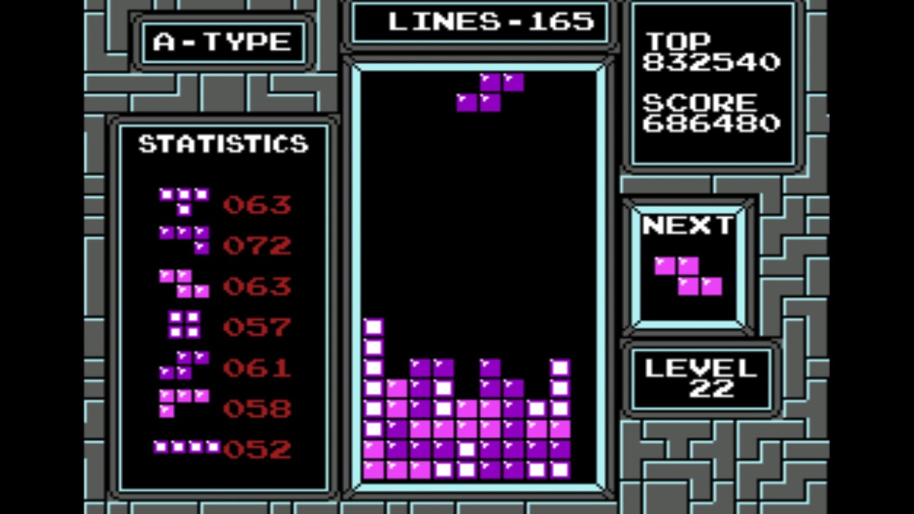 NES Tetris Back-to-Back Maxout Choke - YouTube